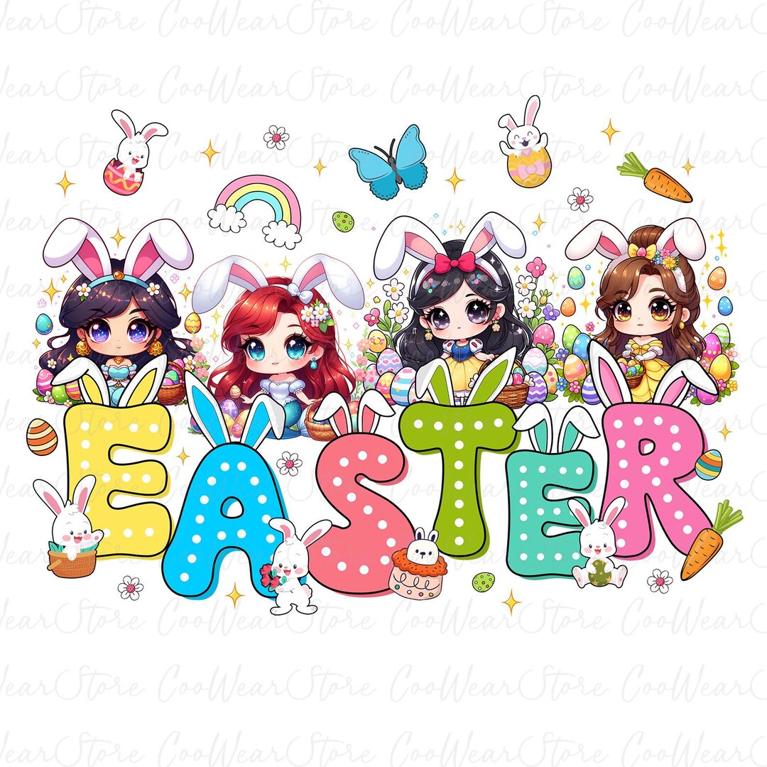 Easter Bunny Princess Png, Happy Easter Png, Easter Png, Easter Bunny ...