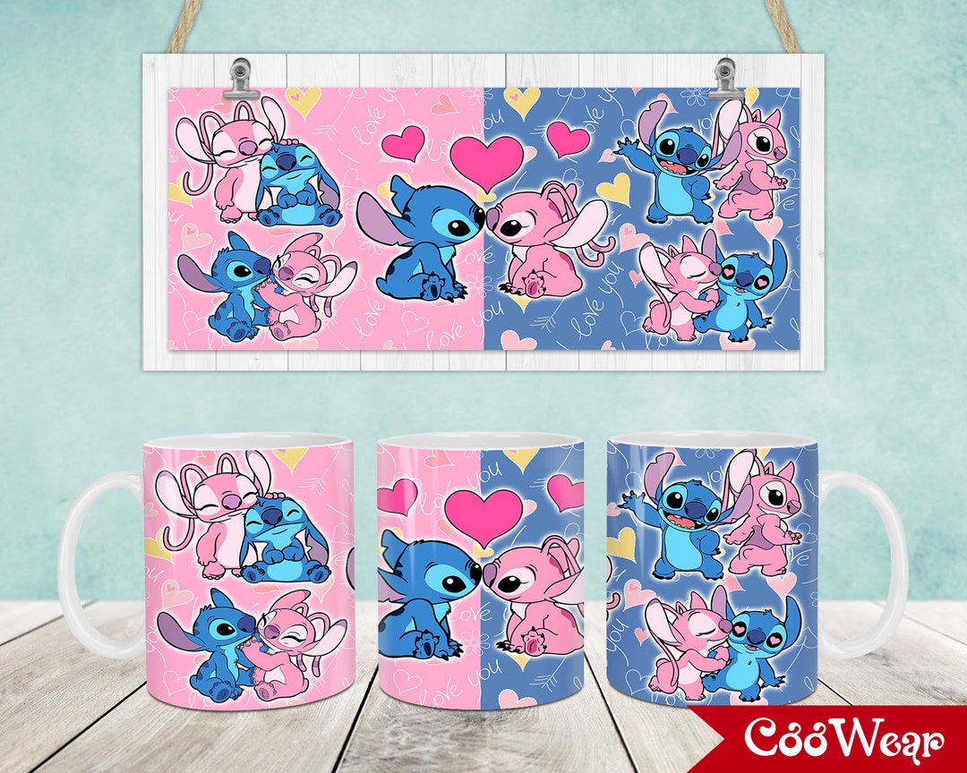 Couple Mug Wrap, 11oz & 15oz Mug Template, Cartoon 11oz Mug Png, 15oz ...