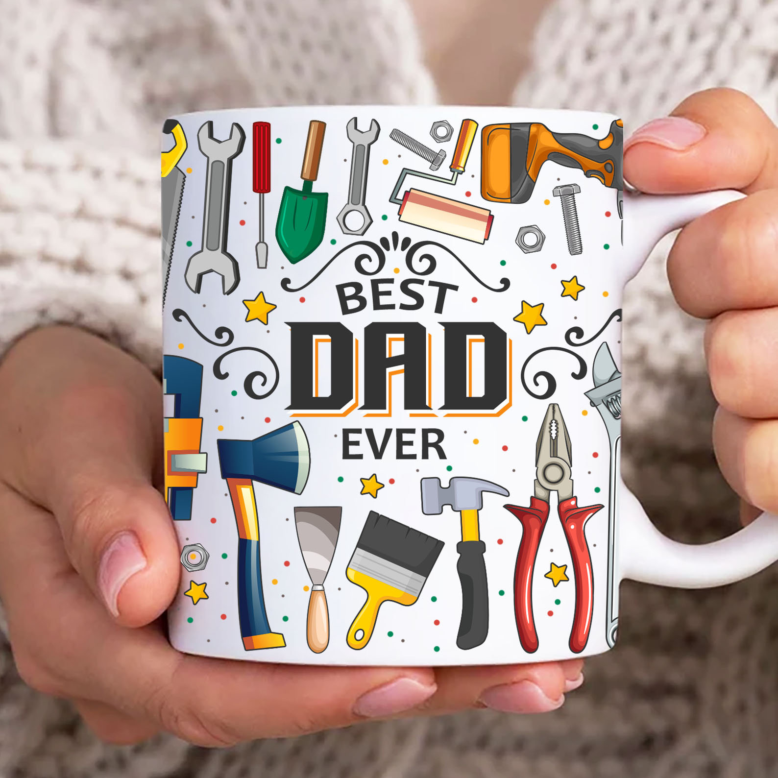 Best Dad Ever Mug Wrap, Dad 11oz Mug Template, Dad 11oz Mug Png ...