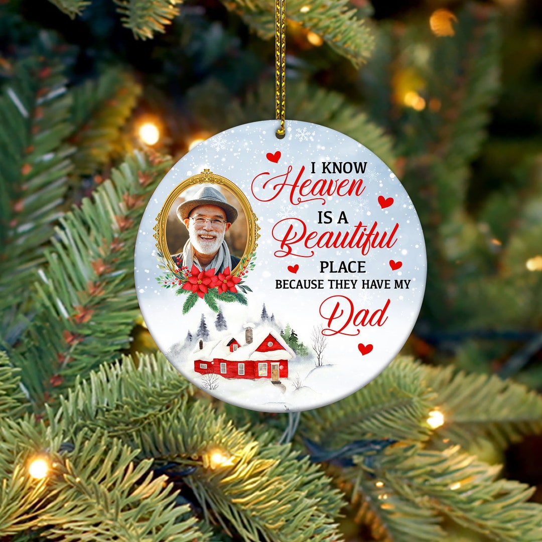 Memory Christmas Ornament Png, Memorial Christmas Round Ornament Png ...