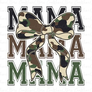 Camo Mama Bow Png, Mama Coquette Bow Png, Happy Mother's Day Png ...