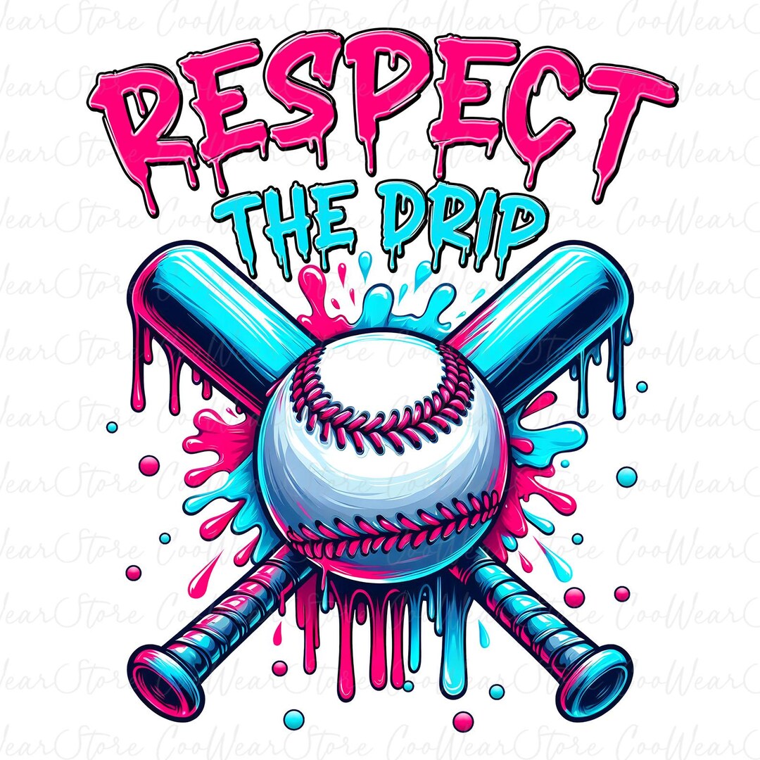 Baseball Drip Png, Game Day Baseball Png, Retro Baseball Png, Ice Cream ...