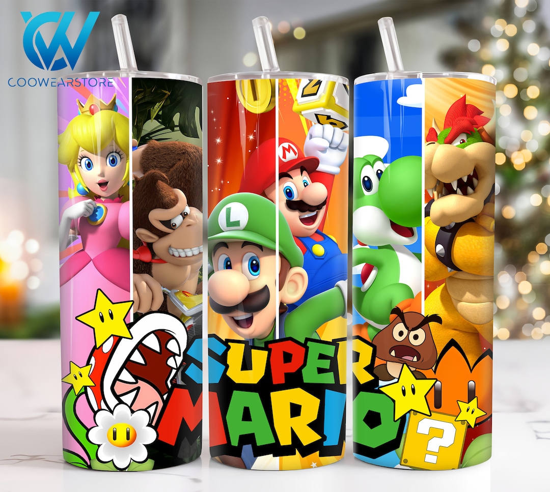 Cartoon Characters 20 Oz Skinny Tumbler Sublimation Design, Movies ...