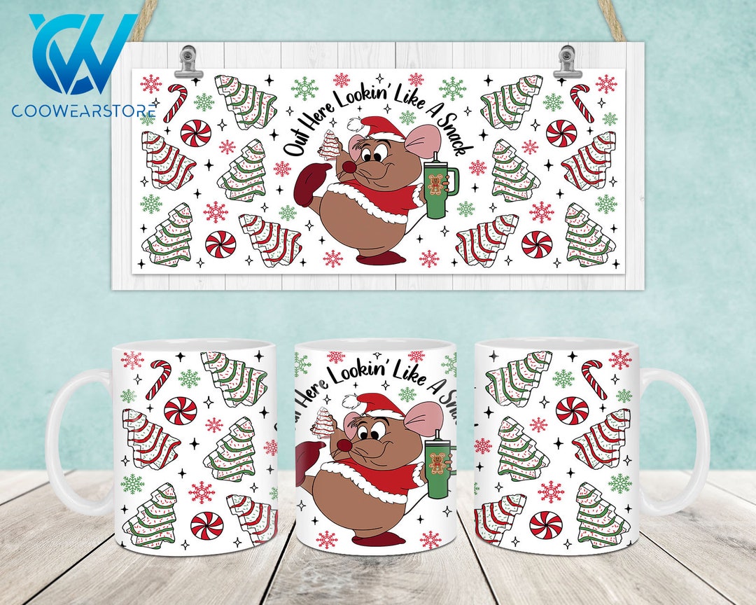 Christmas Mug Wrap, 11oz & 15oz Mug Template, Merry Christmas 11oz Mug ...