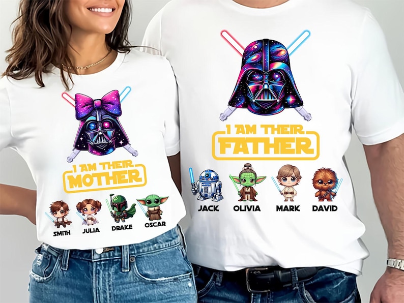 Bundle I Am Their Father Mother Png, Movie Dad Mom Png, Custom Kids ...