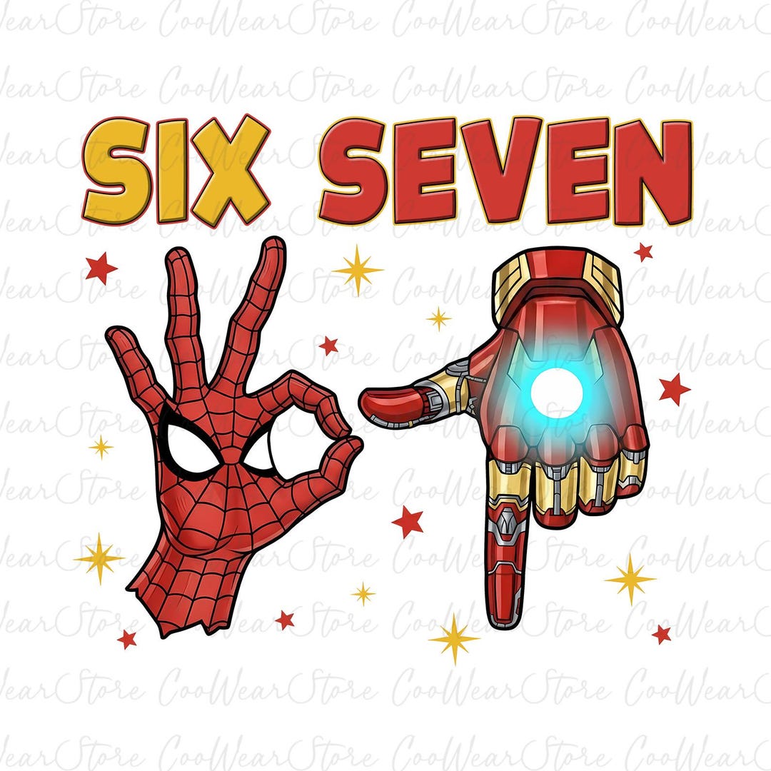 Funny Six Seven Superhero Bundle Png, Six Seven Png, 6 7 Png, Viral ...