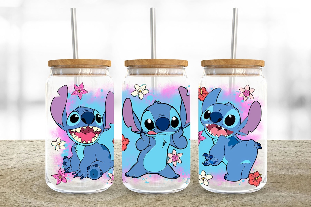 Cartoon Characters 16oz Glass Can Wrap, Cartoon 16 Oz Glass Can Png, 16 ...