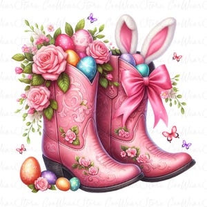 Easter Cowboy Boots Png, Happy Easter Png, Howdy Easter Png, Easter ...
