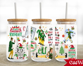 Cartoon Character 16oz Glass Can Wrap, Cartoon 16 Oz Glass Can Png ...