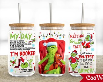 Cartoon Character 16oz Glass Can Wrap, Cartoon 16 Oz Glass Can Png ...