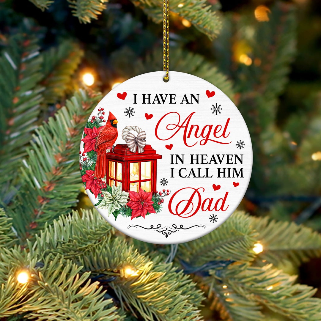 Memory Christmas Ornament Png, Memorial Christmas Round Ornament Png ...