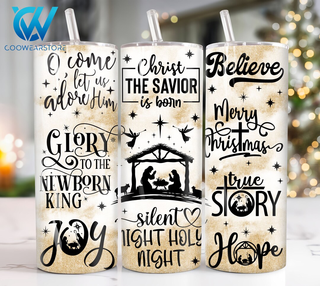 Christian Jesus Sayings 20 Oz Skinny Tumbler Sublimation Design ...