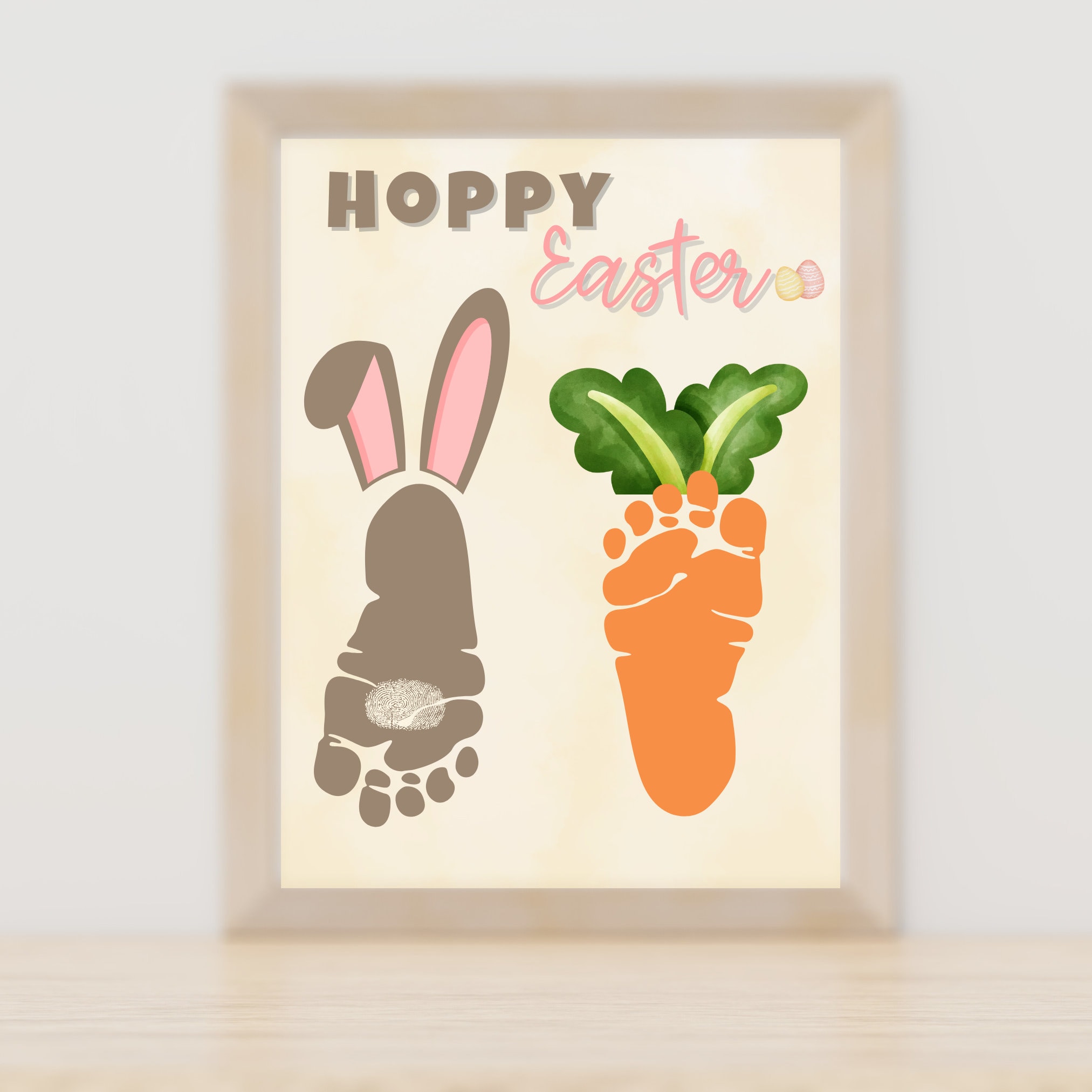 Hoppy Easter Handprint Art | Easter Baby Handprint Kit | Bunny ...