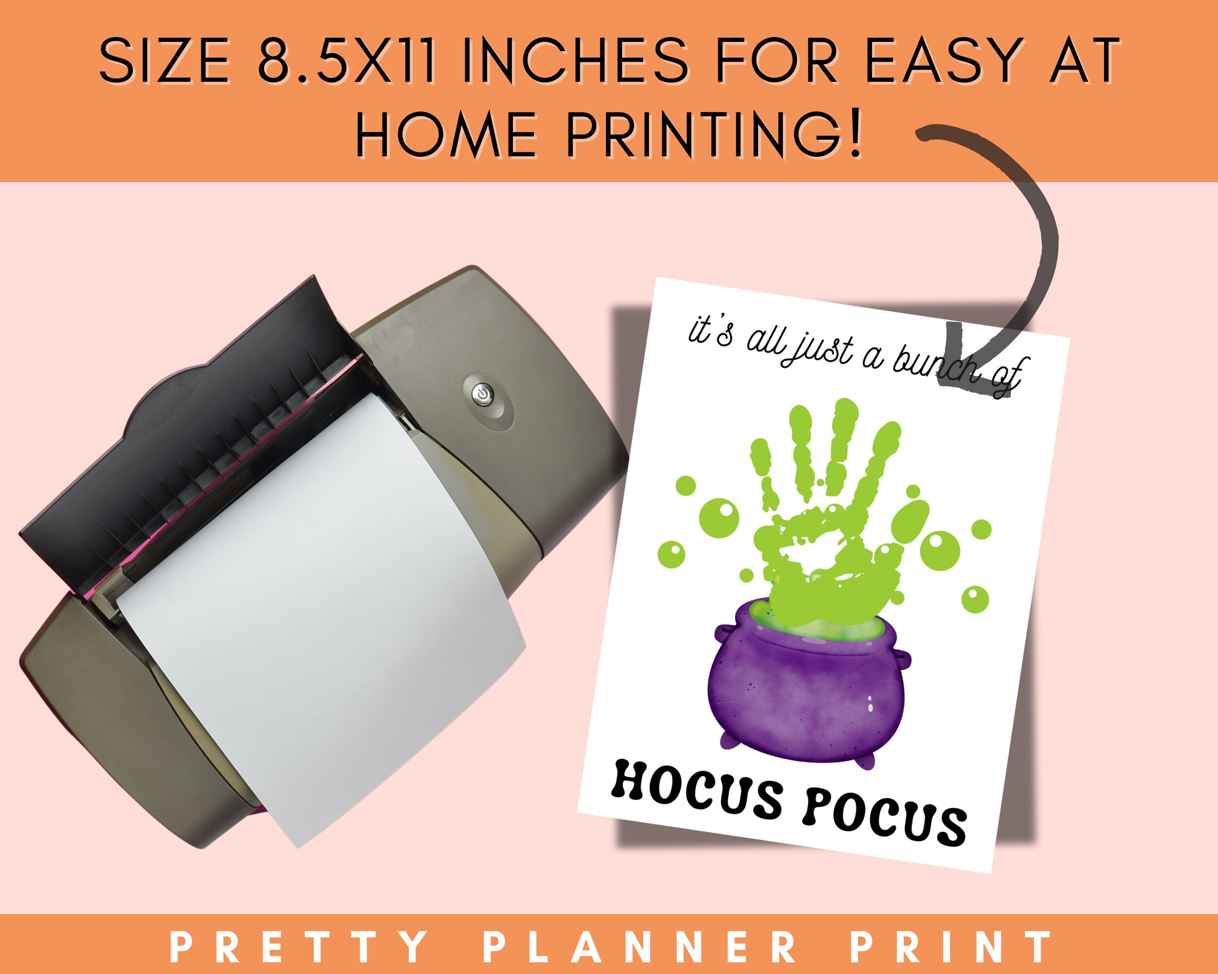 Hocus Pocus Halloween Handprint | Witch Baby Handprint Keepsake ...