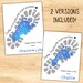Father's Day Footprint Keepsake | Fathers Day Card | Fathers Day Gift ...