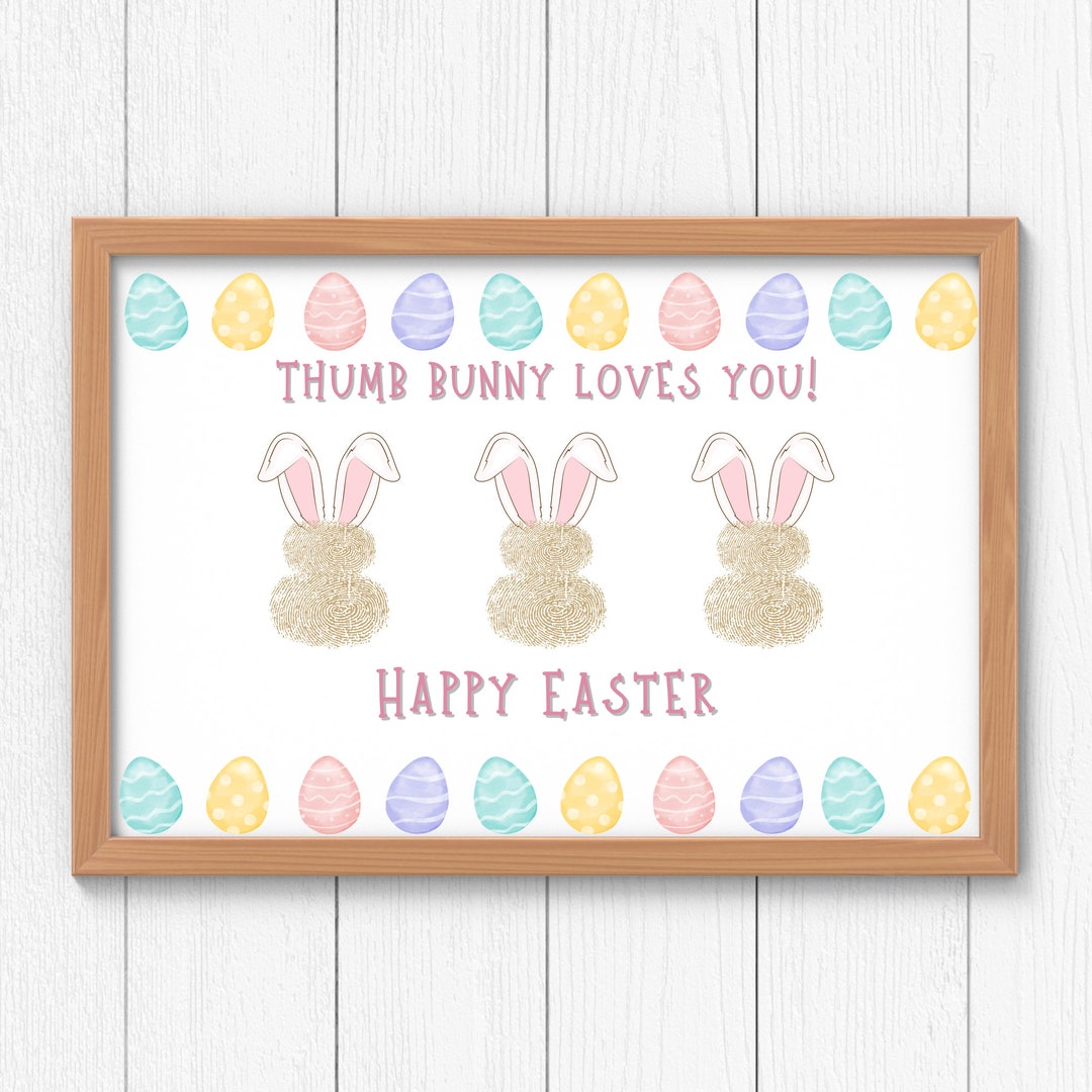 Easter 5 Minute Crafts | My First Easter Fingerprint | Some Bunny Loves ...