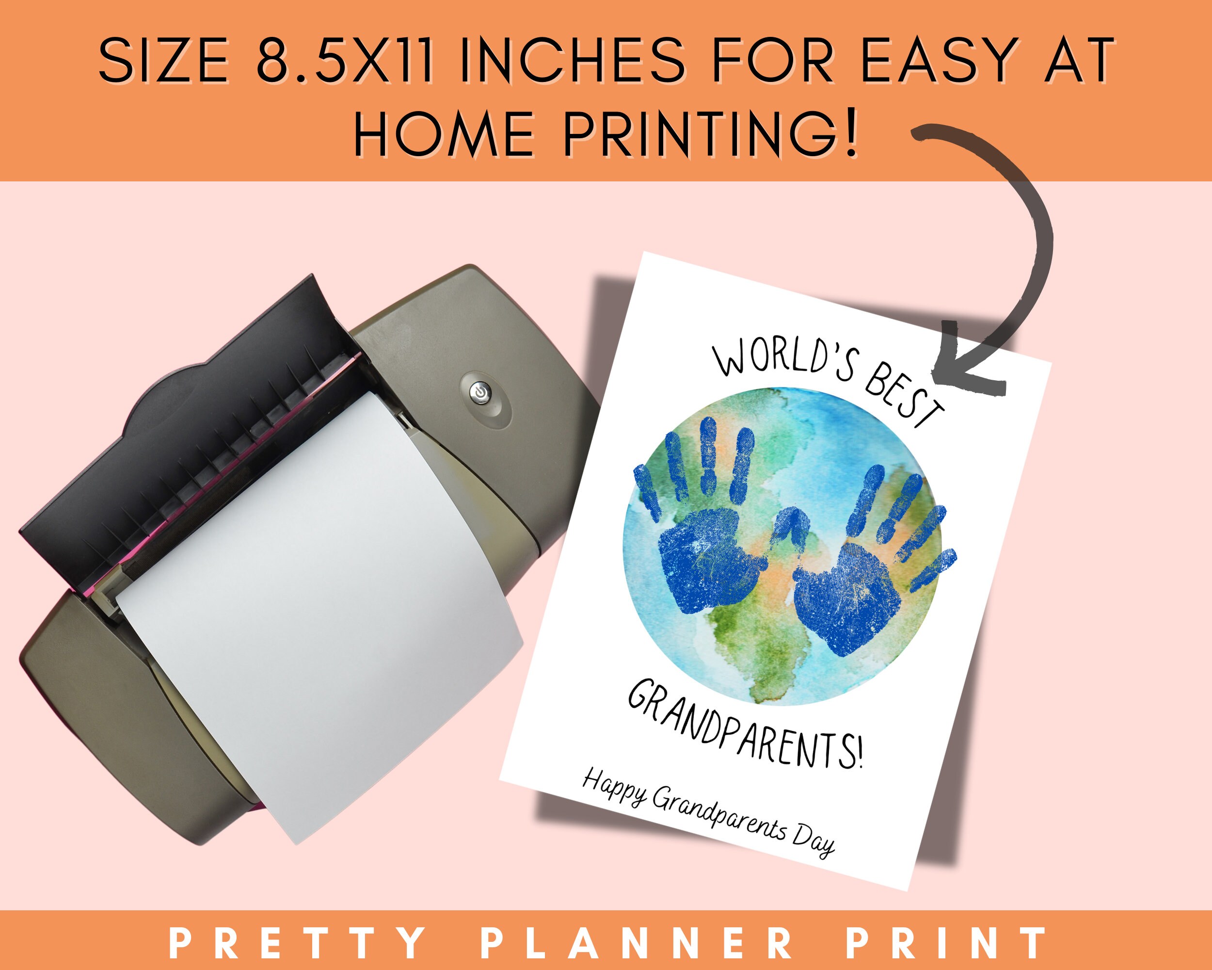 Grandparents Day Handprint Art | Grandparent Gift Keepsake | Gift for ...