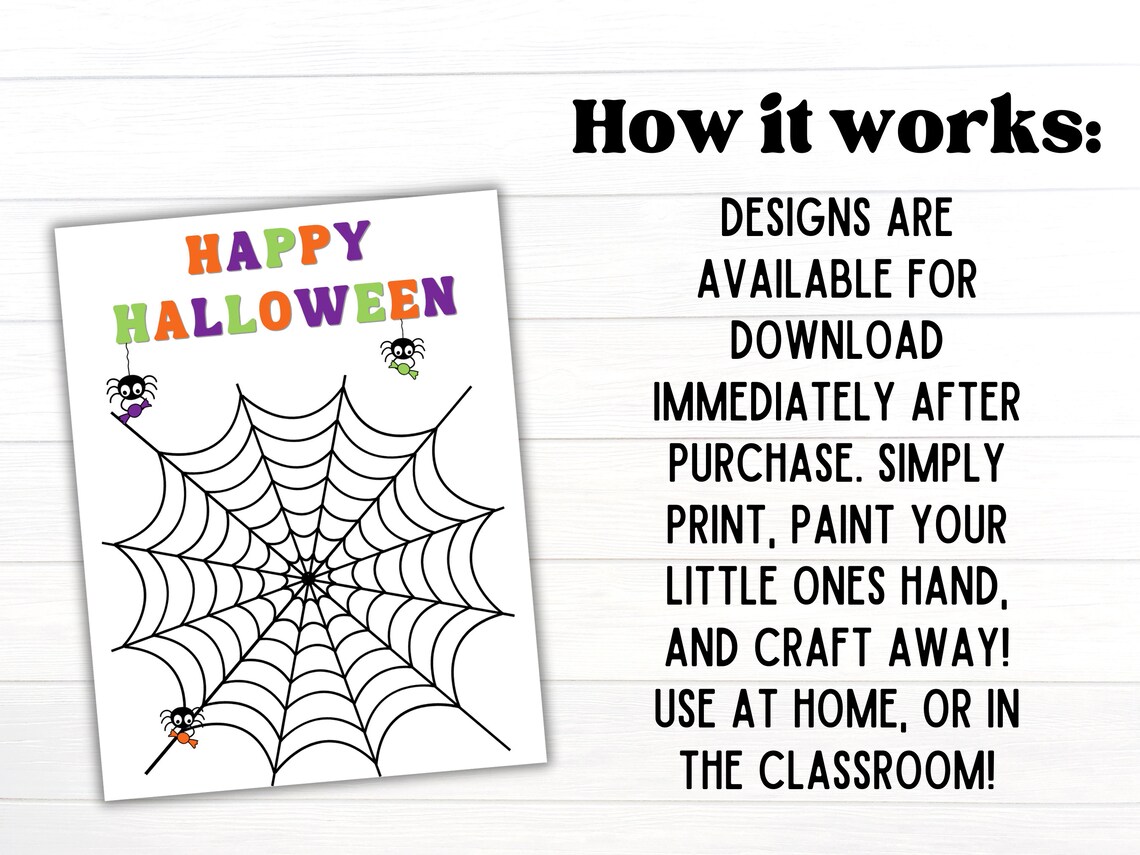 Baby Handprint Handprint Spider Preschool Worksheets - Etsy