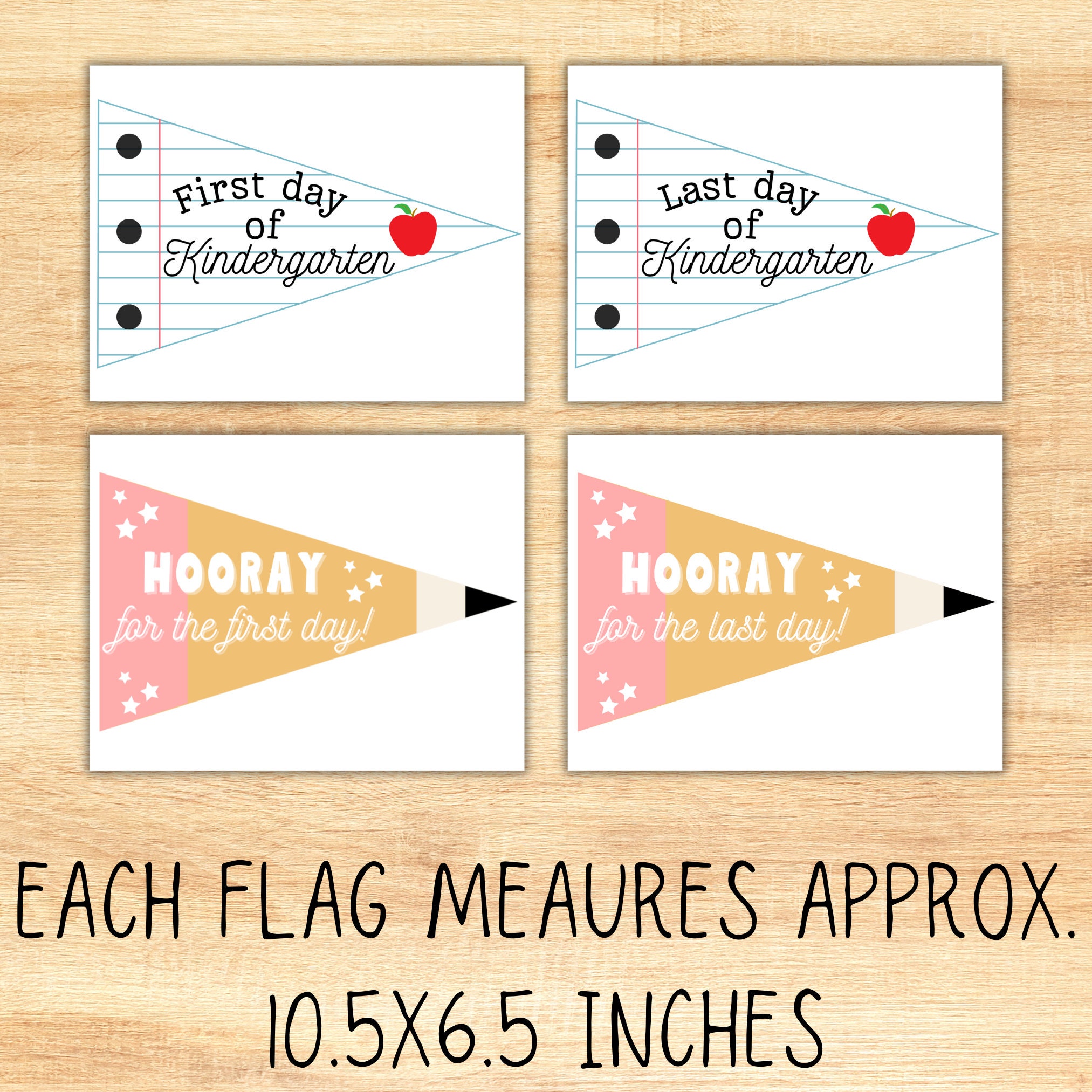 First Day of School Flag | Kindergarten School Sign | Back to School ...