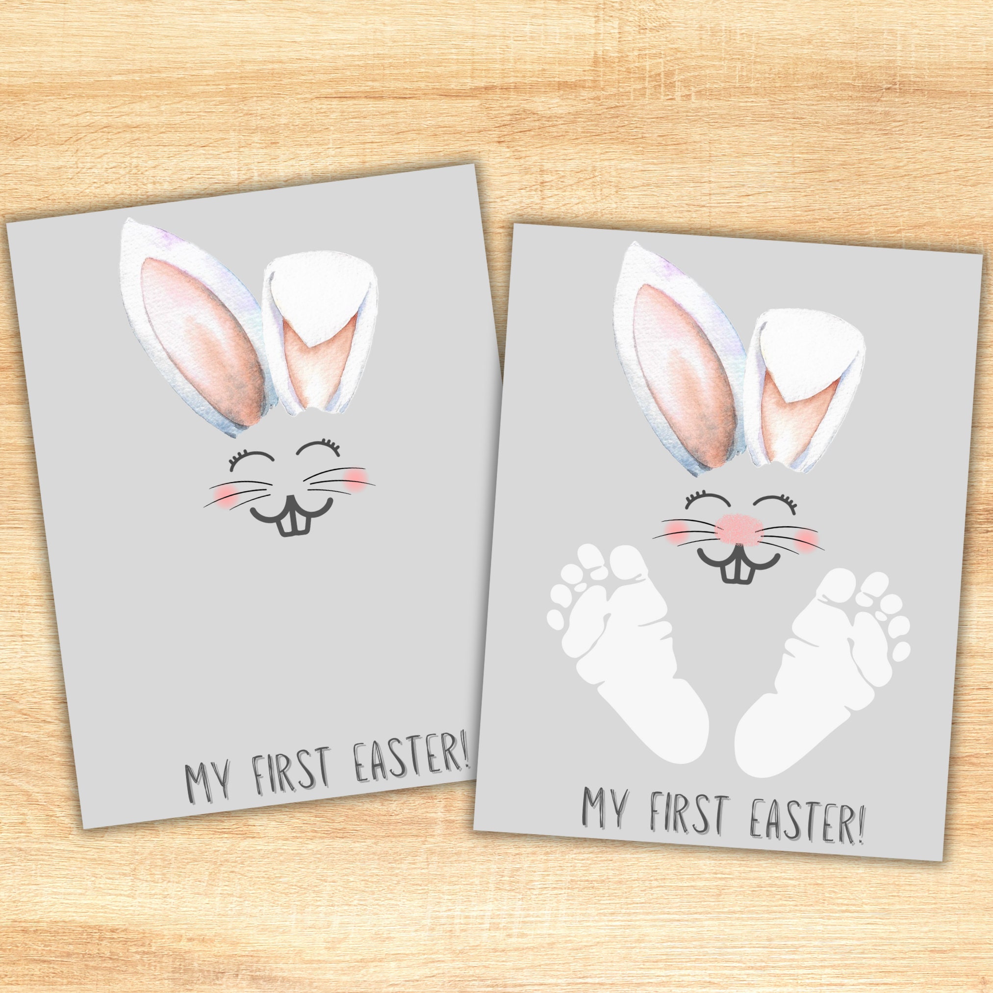 My First Easter Baby First Easter Babys First Easter Bunny Footprint ...