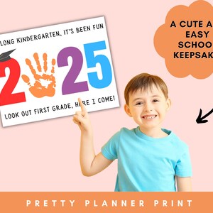 Kindergarten Graduation Handprint Art | Last Day of School Child ...