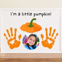 Halloween Handprint Art Bundle Printable | 5 Cute Kids Crafts ...