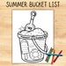Printable Summer Bucket List | Bucket Coloring Page | Summer Printable ...