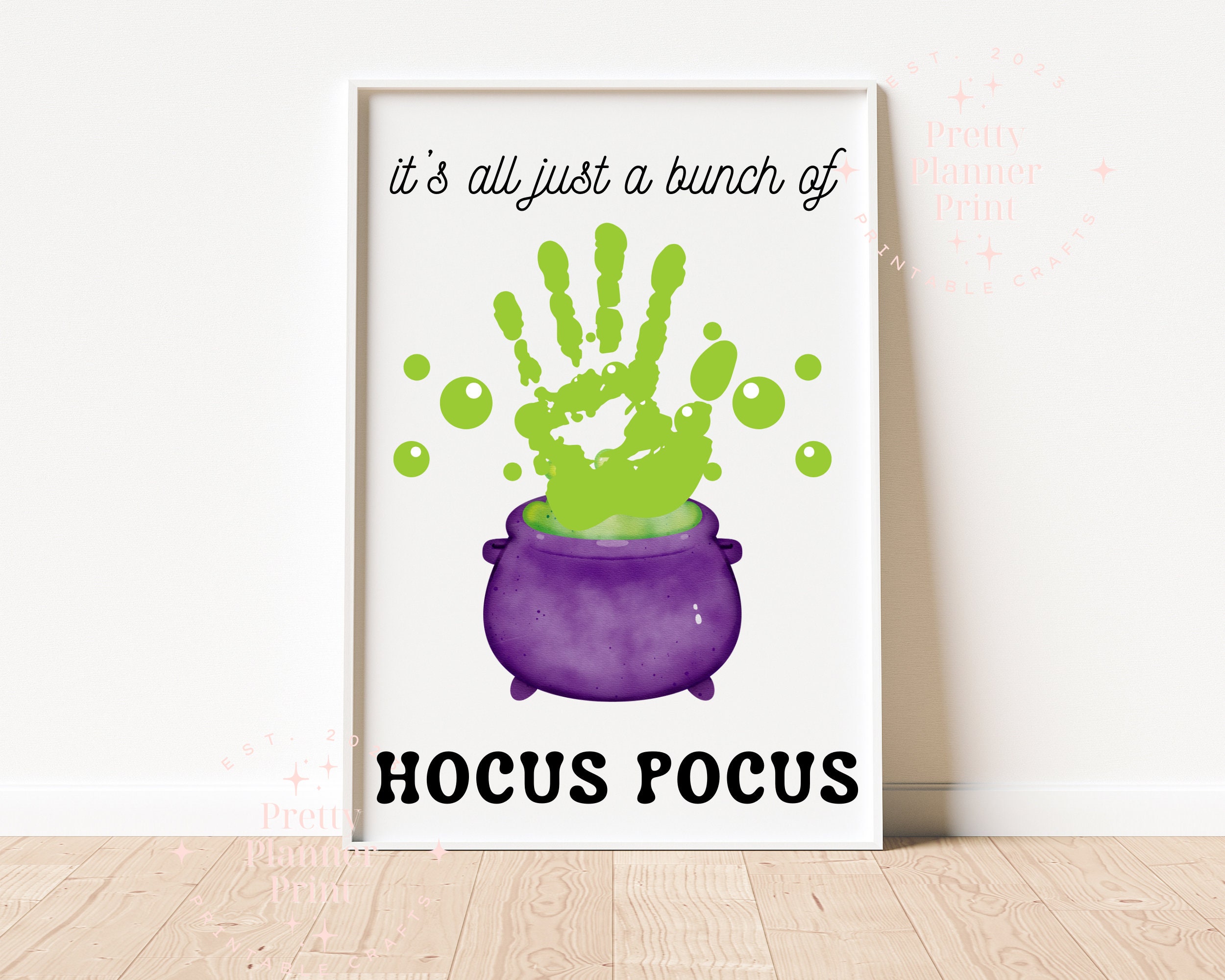 Hocus Pocus Halloween Handprint | Witch Baby Handprint Keepsake ...