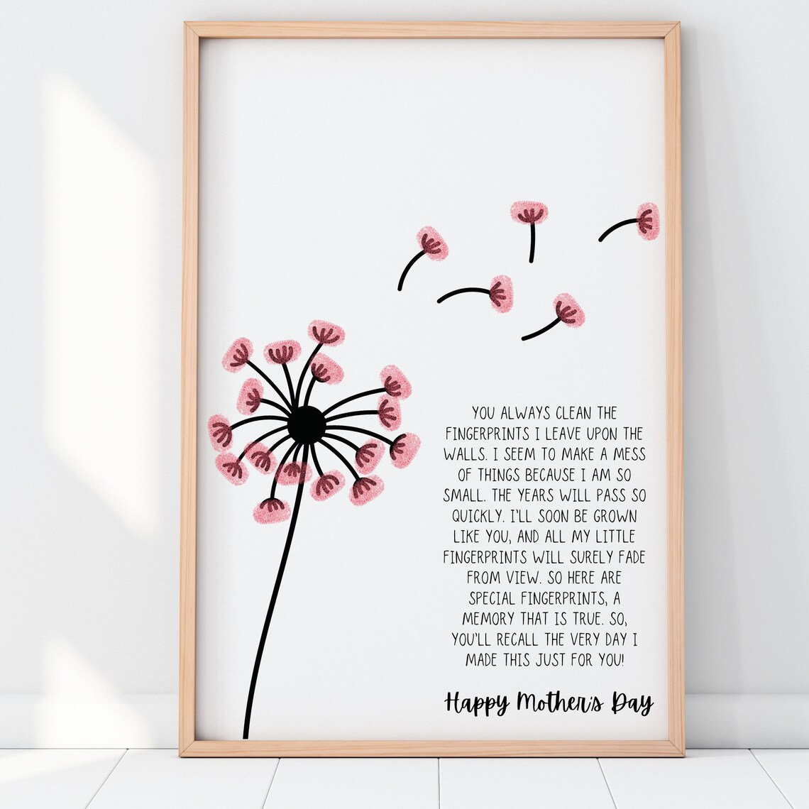 Mother's Day Flower Printable | Handprint Kids Art Keepsake | Teacher ...