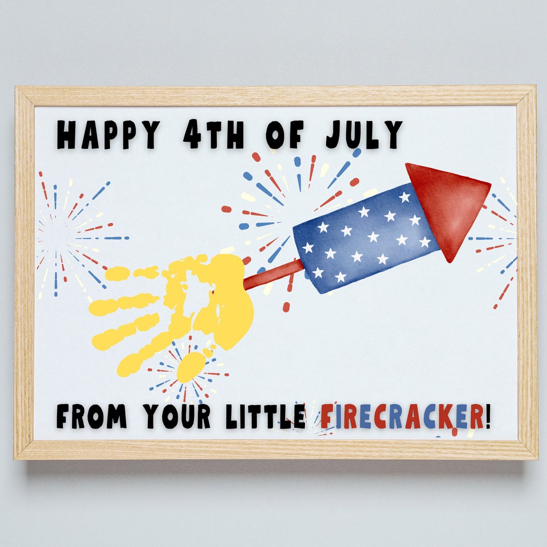 4th of July Arts and Crafts Kids Activity | Fourth of July Handprint ...