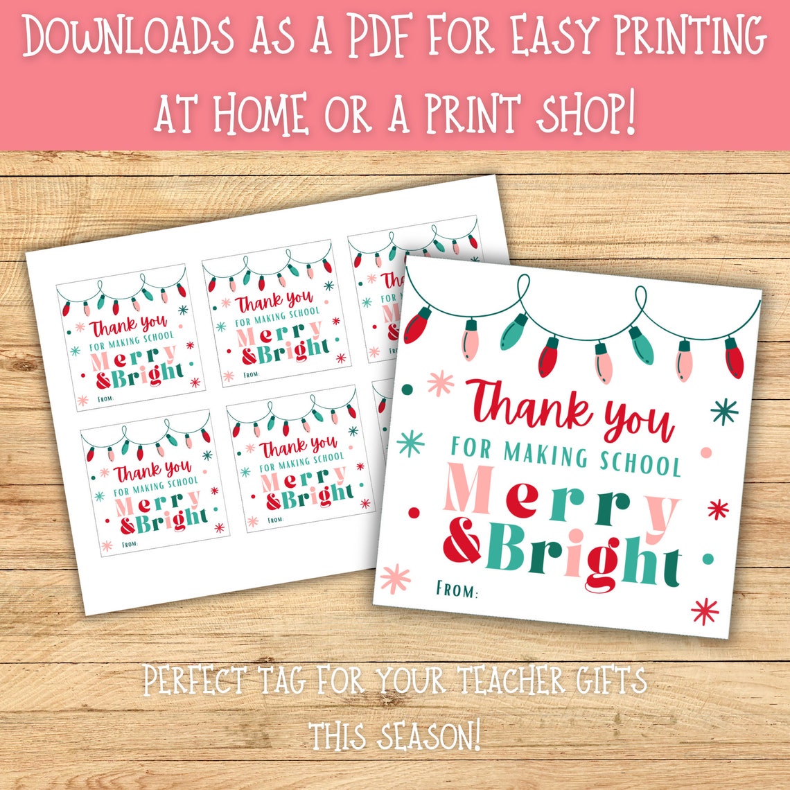 Christmas Gift Tags Printable | Merry Christmas Gift Tag | Christmas ...