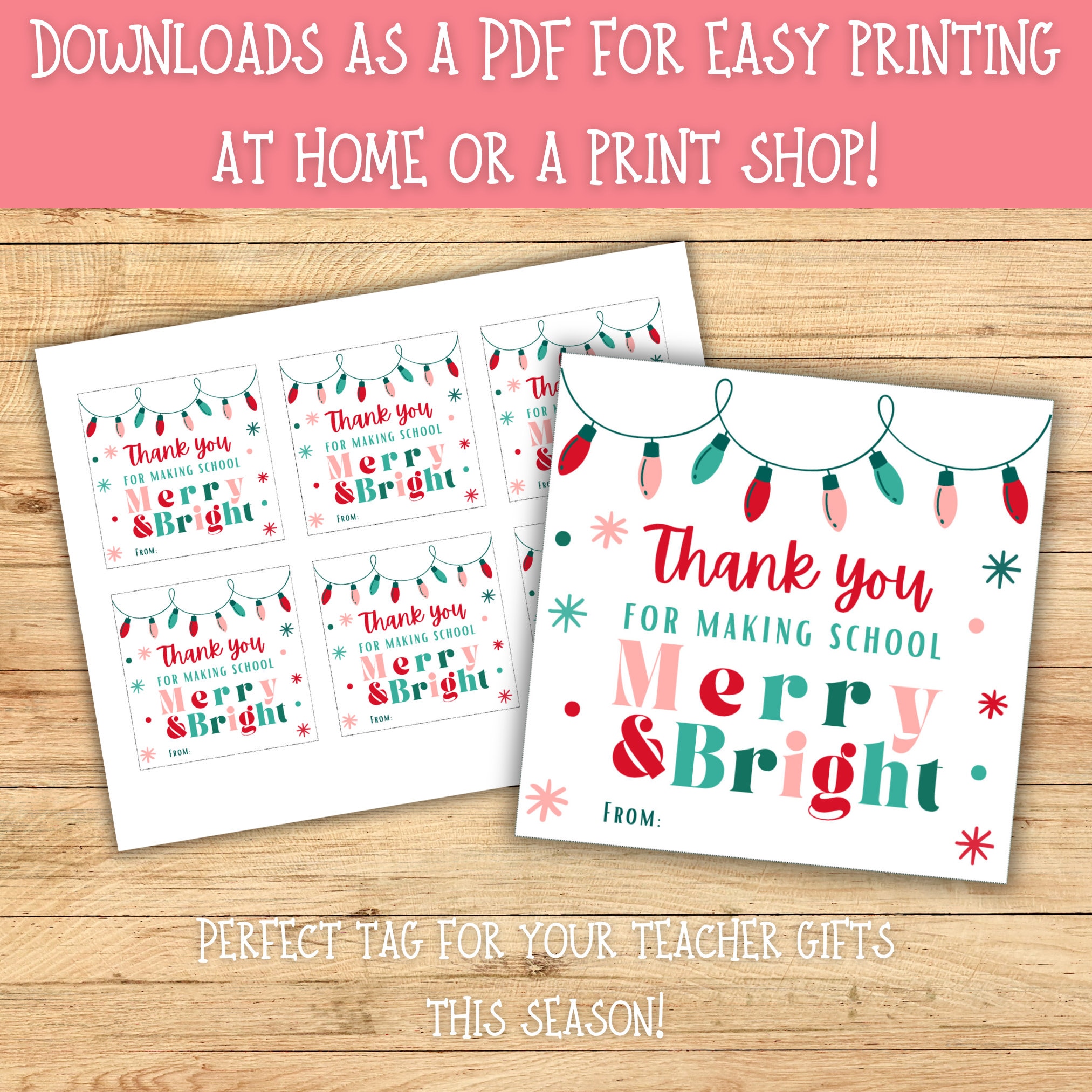 Christmas Gift Tags Printable | Merry Christmas Gift Tag | Christmas ...