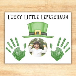 Leprechaun St. Patrick's Day Printable | Kids' Footprint Keepsake ...