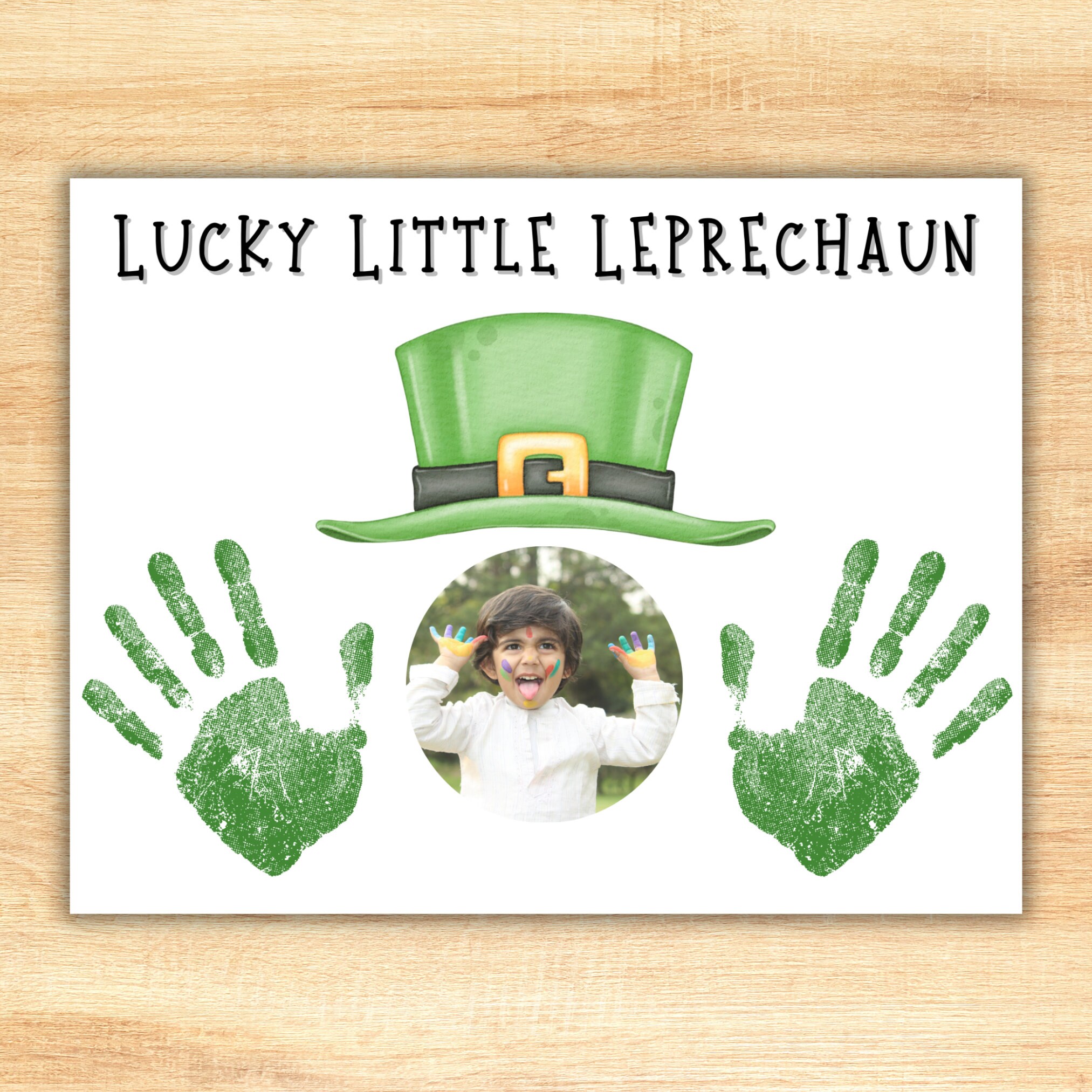 Leprechaun St. Patrick's Day Printable | Kids' Footprint Keepsake ...