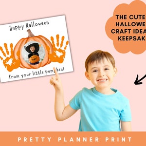 Halloween Handprint Craft | Daycare Halloween Activities | Preschool ...