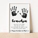 Grandparents Day Handprint Art | Grandparent Gift Keepsake | Gift for ...