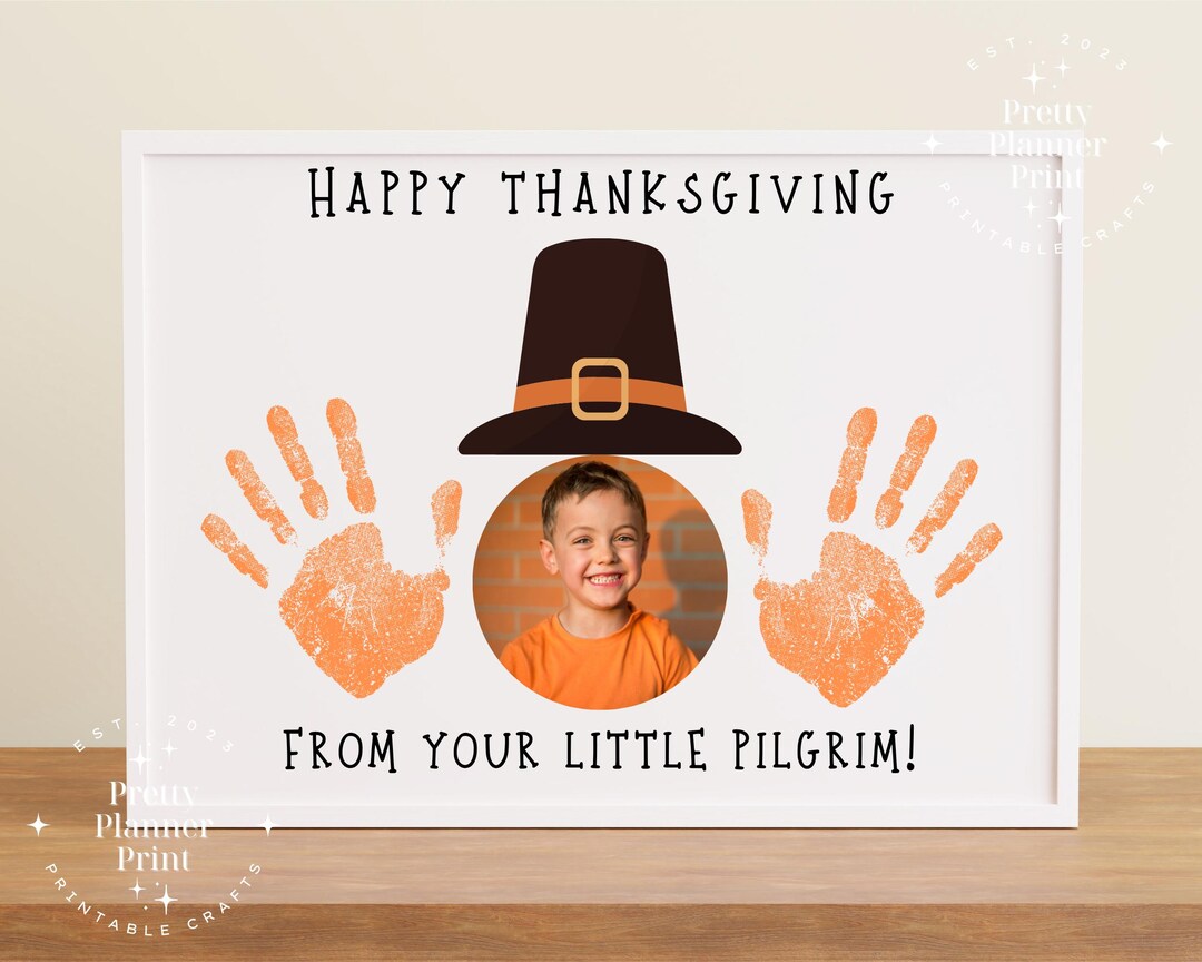 Preschool Thanksgiving Pilgrim Craft | First Thanksgiving Keepsake ...