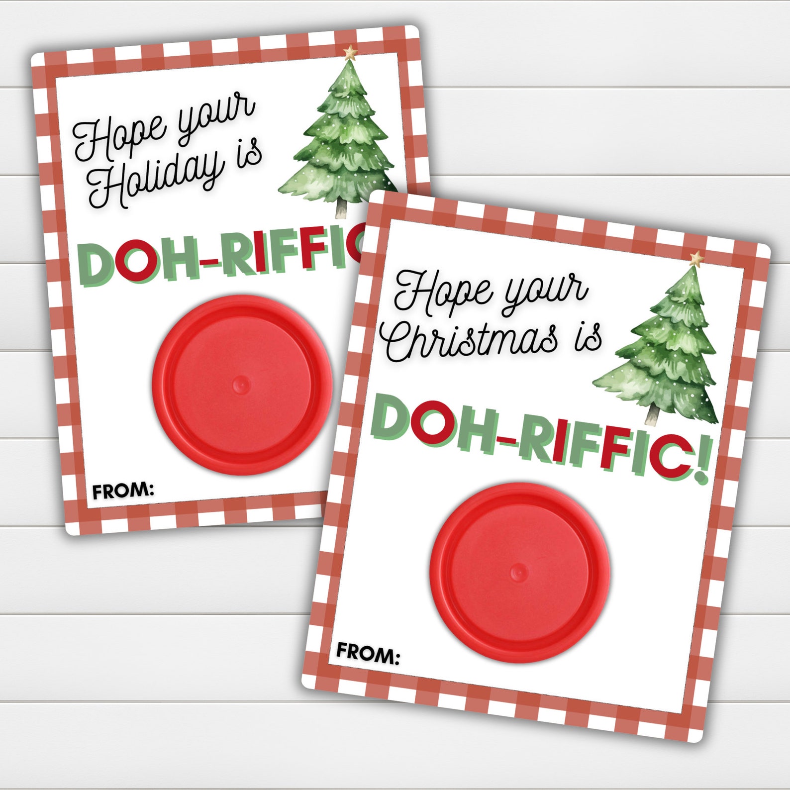 Christmas Gift Tag Printable | Classroom Favors | Christmas Play Doh ...