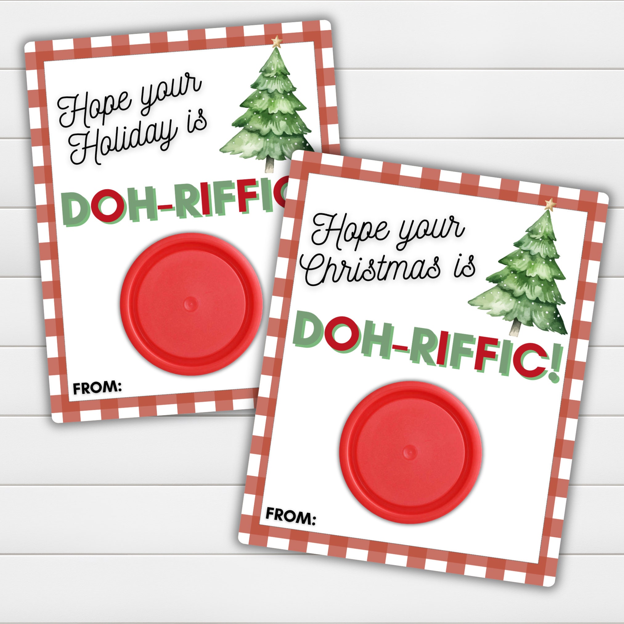 Christmas Gift Tag Printable | Classroom Favors | Christmas Play Doh ...
