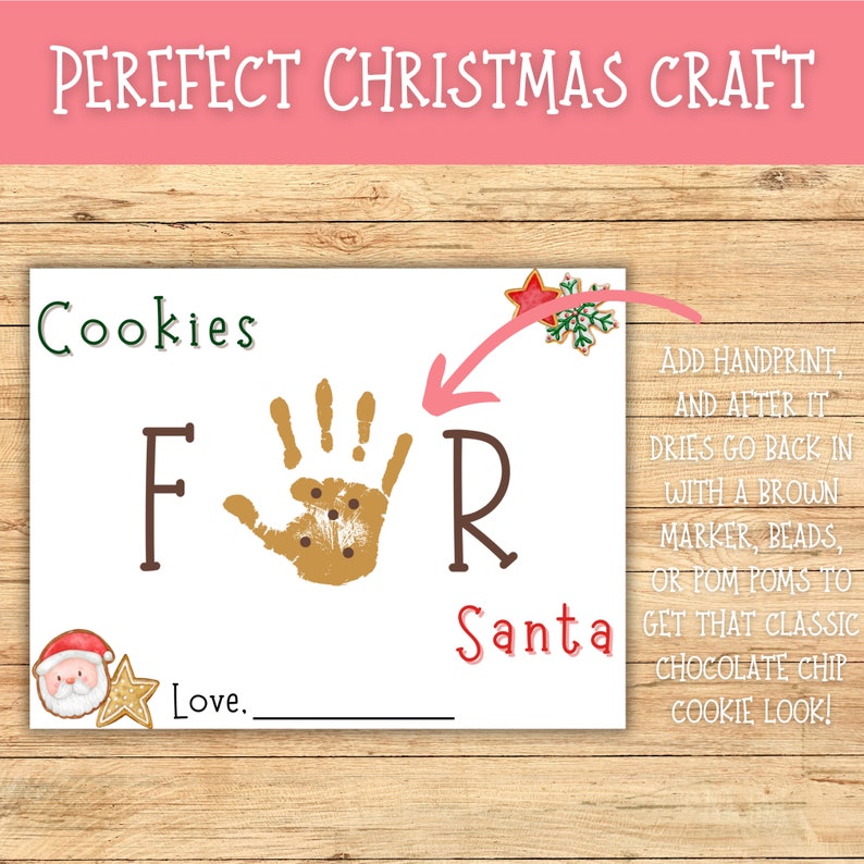 Baby Handprint | Santa Cookie Plate | Cookies for Santa Plate | Baby ...