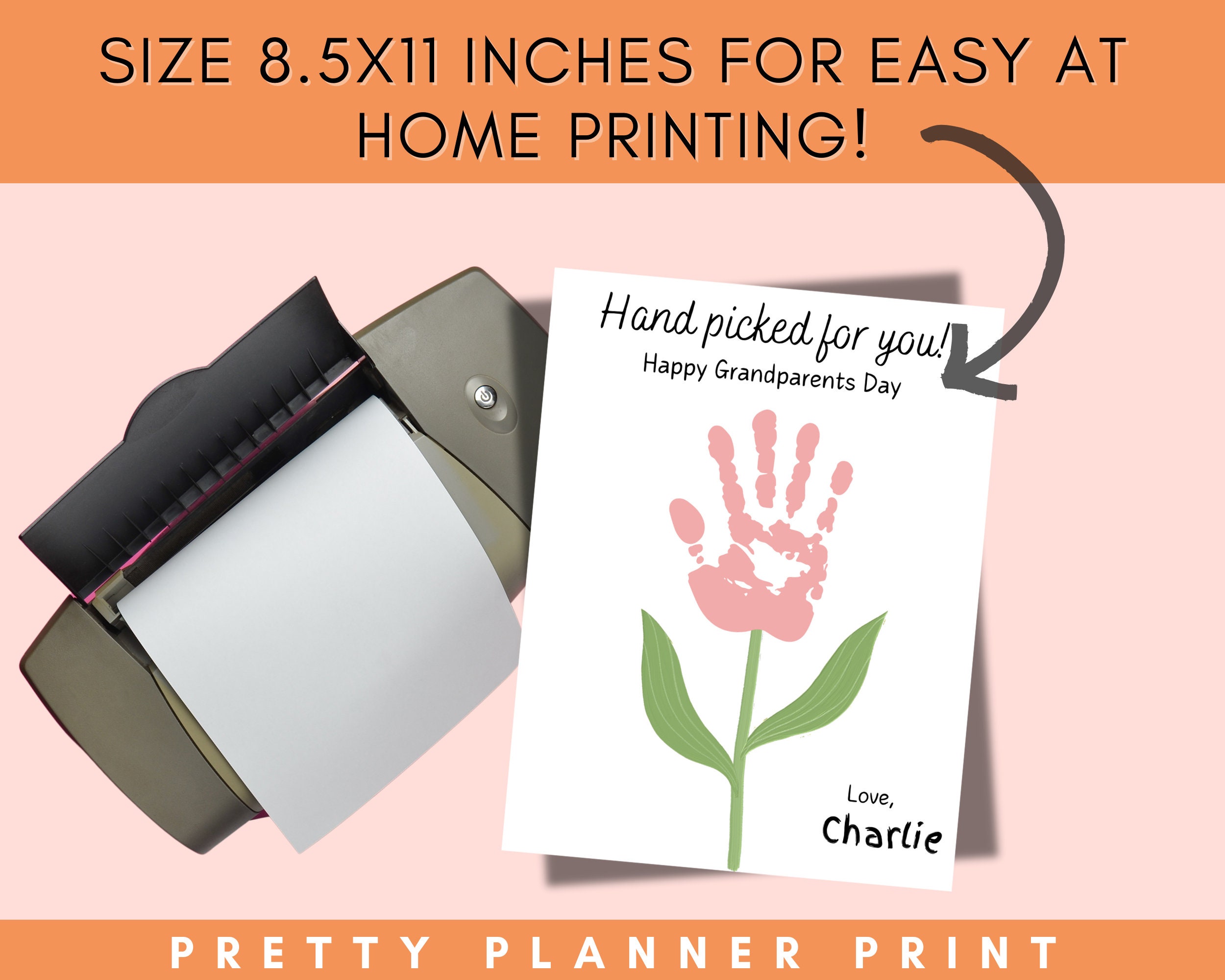 Grandparents Day Handprint Art | Grandparent Gift Keepsake | Gift for ...