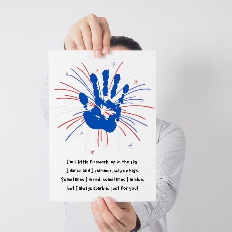 4th of July Arts and Crafts Kids Activity | Fourth of July Handprint ...