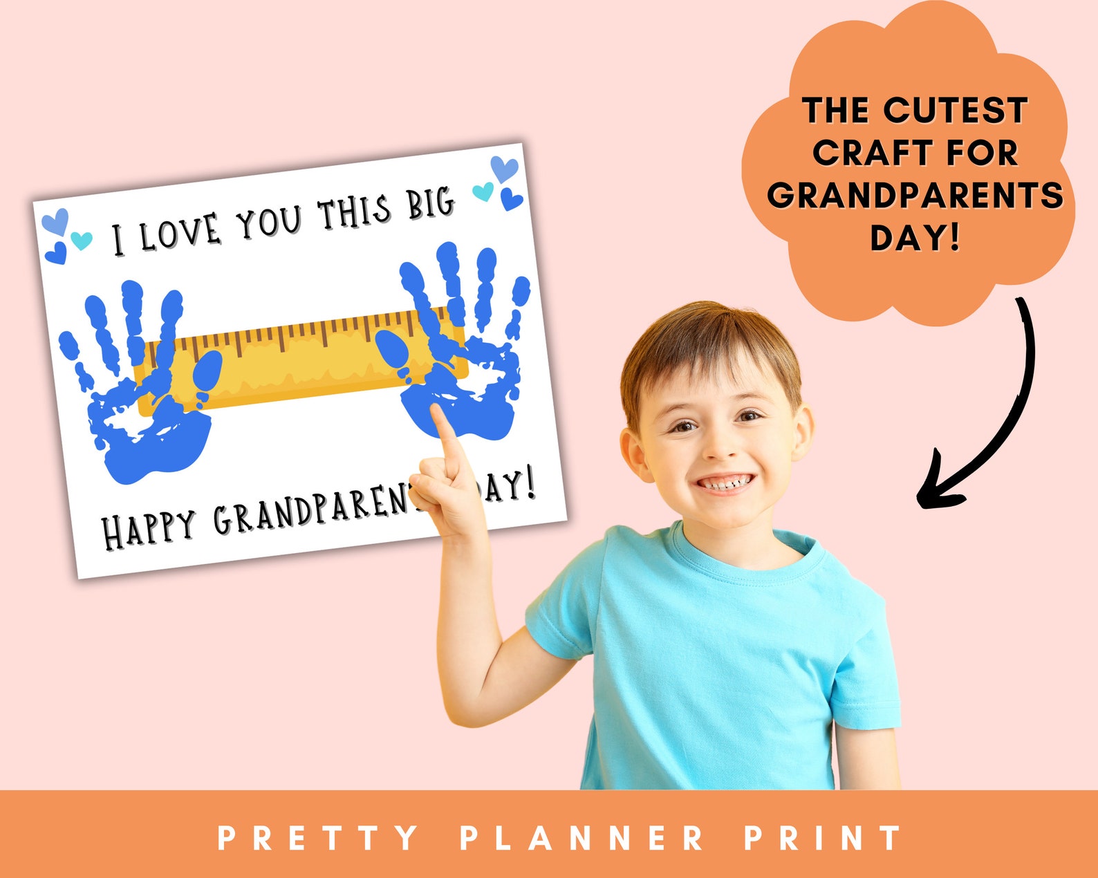 Grandparents Day Handprint Art | Grandparent Gift Keepsake | Gift for ...