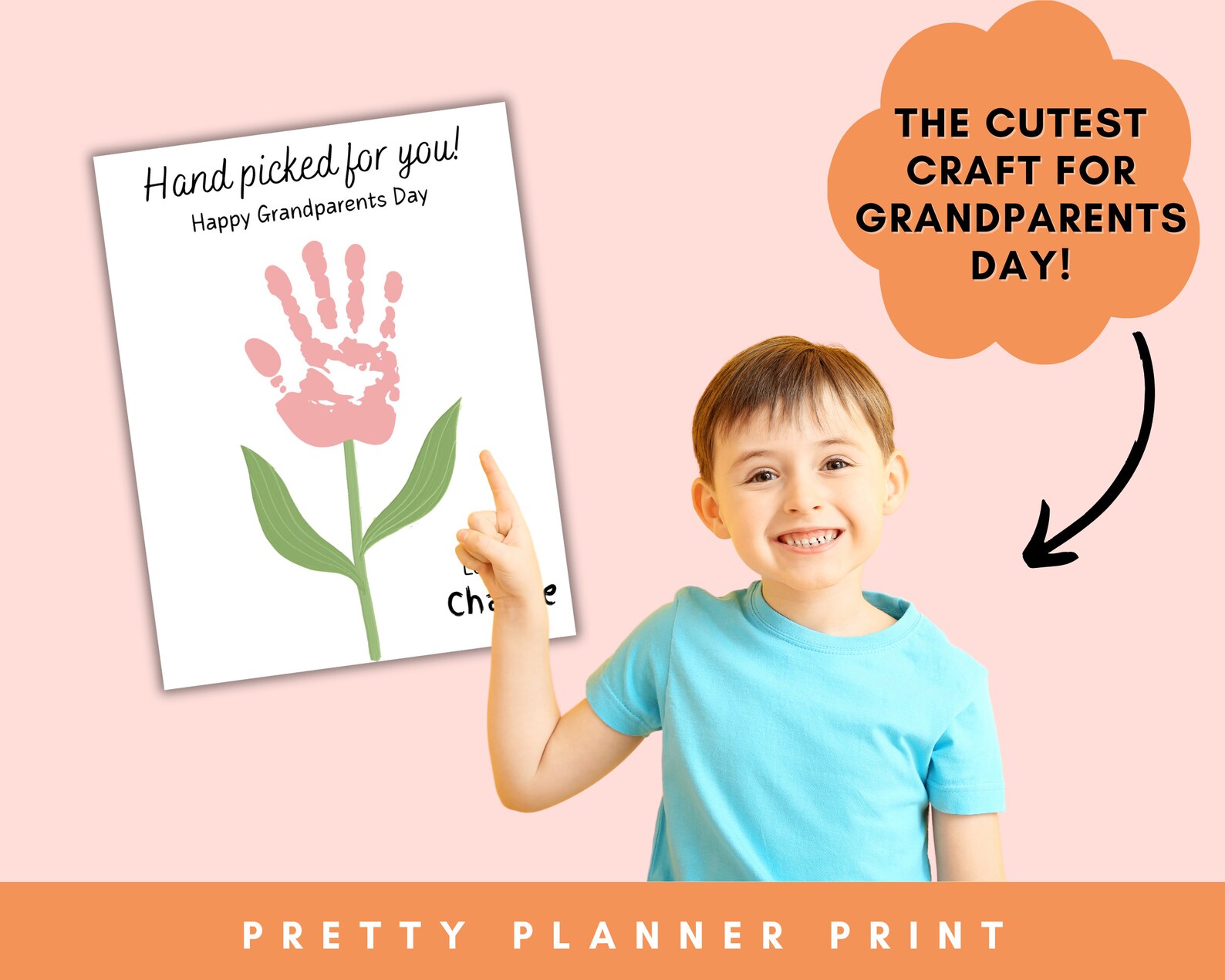 Grandparents Day Handprint Art | Grandparent Gift Keepsake | Gift for ...
