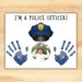Preschool Police Craft | Police Officer Keepsake | Hero Handprint Art ...