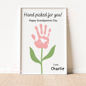 Grandparents Day Handprint Art | Grandparent Gift Keepsake | Gift for ...
