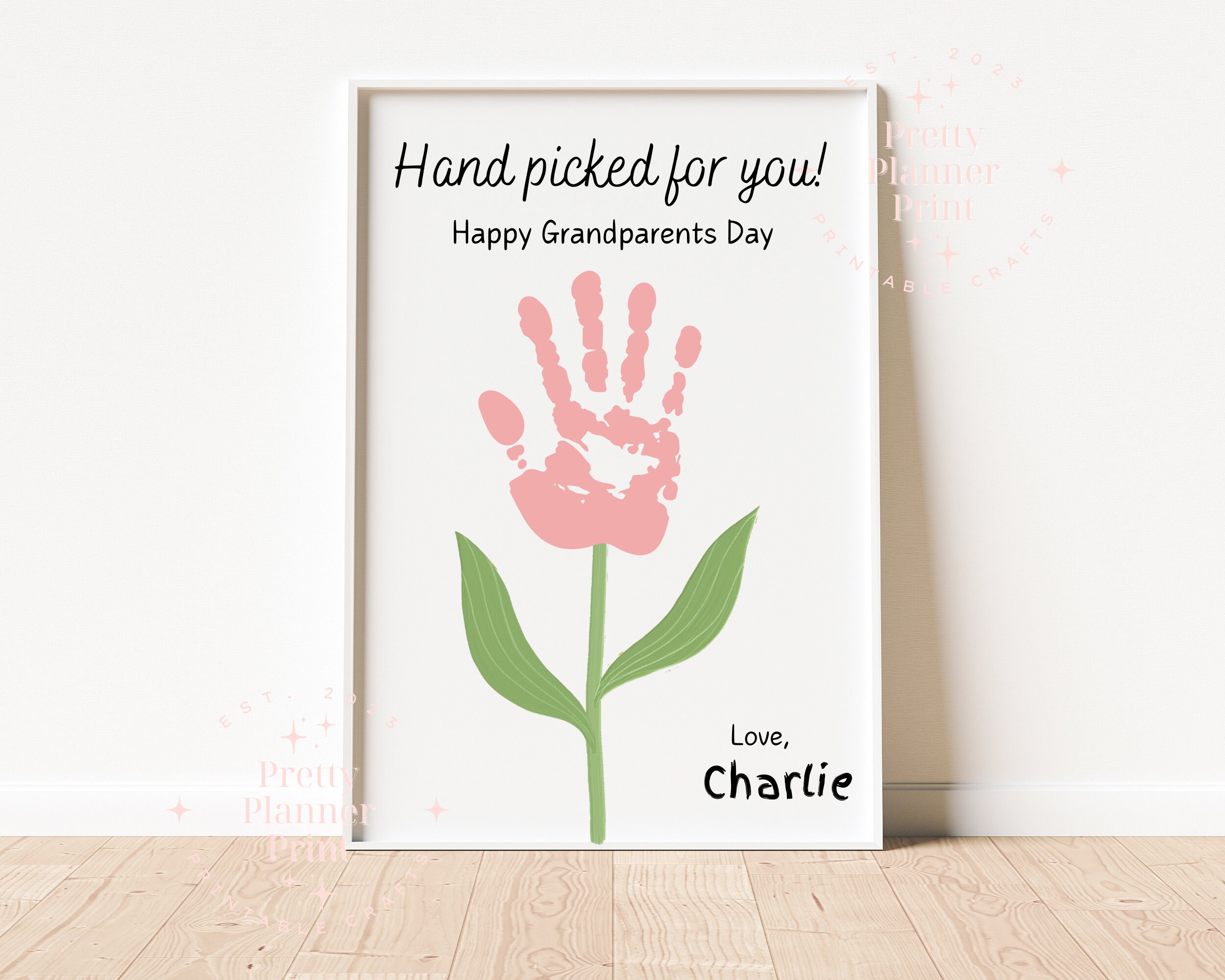 Grandparents Day Handprint Art | Grandparent Gift Keepsake | Gift for ...