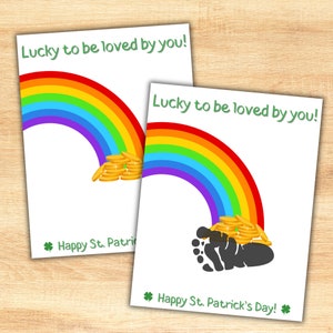 Pot of Gold St. Patrick's Day Printable | Kids' Footprint Keepsake ...
