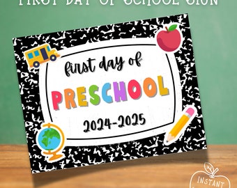 First Day of School Flag Kindergarten School Sign Back to School Photo ...