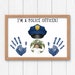 Preschool Police Craft | Police Officer Keepsake | Hero Handprint Art ...